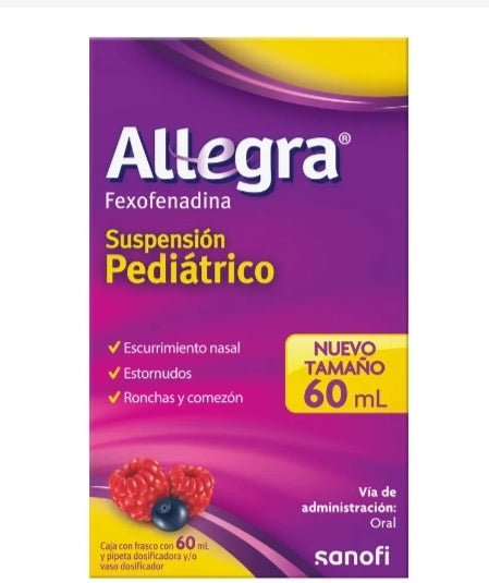 Allegra Suspension Pediatrico Frasco con 60 ml – Dermayeo