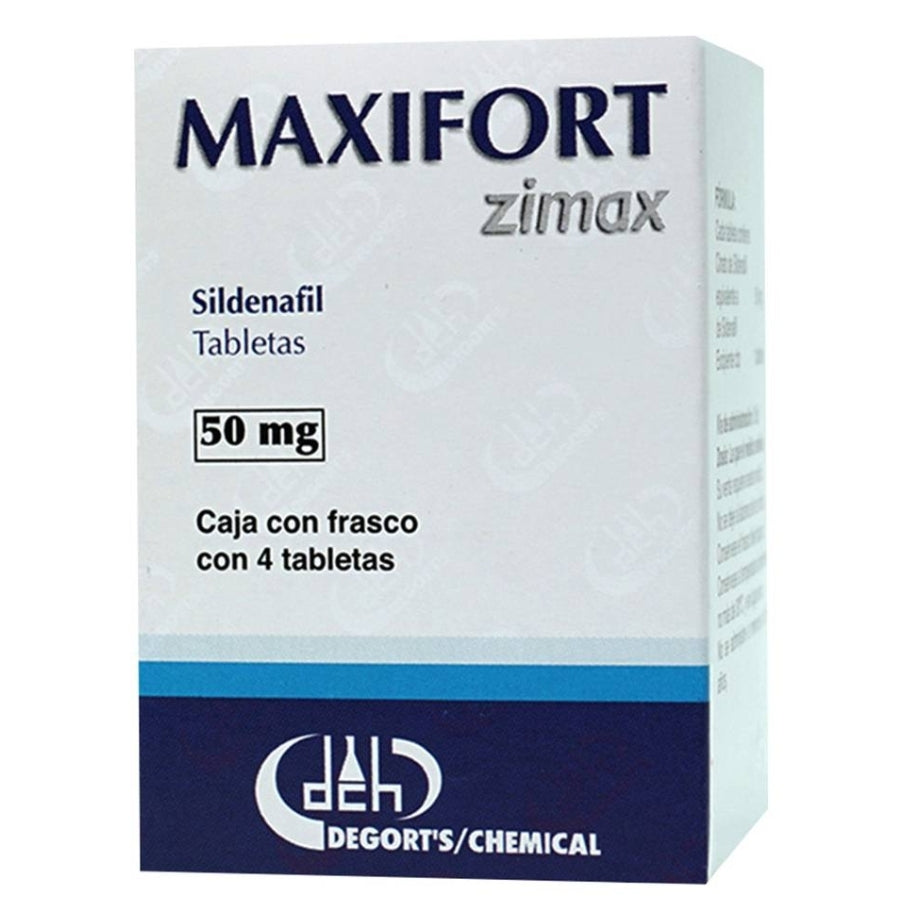 Maxifort zimax 50mg caja con 4 tabletas Degort's Chemical – Dermayeo